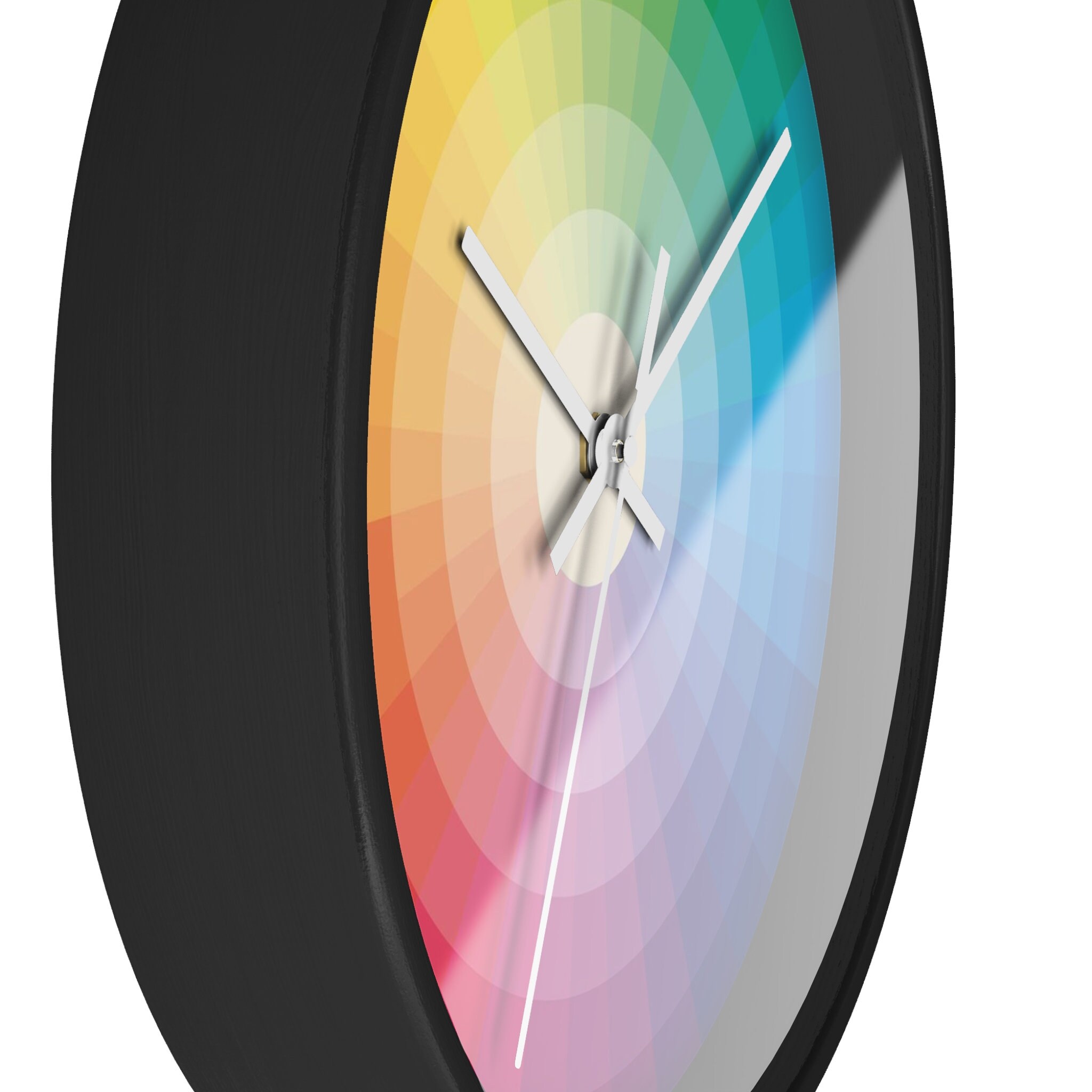 80s Clock Retro Clock Vibrant Custom Wall Clock Personalize Colors for ...