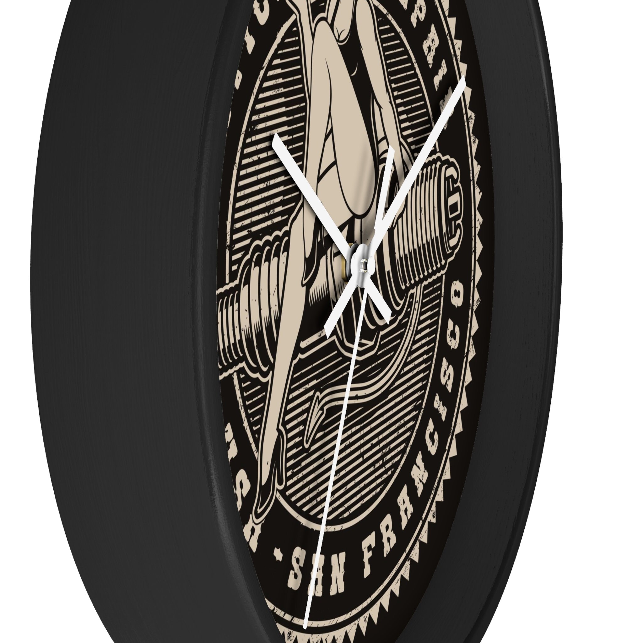 Old School Garage Wall Clock, Vintage Style Garage Clock Custom Garage ...