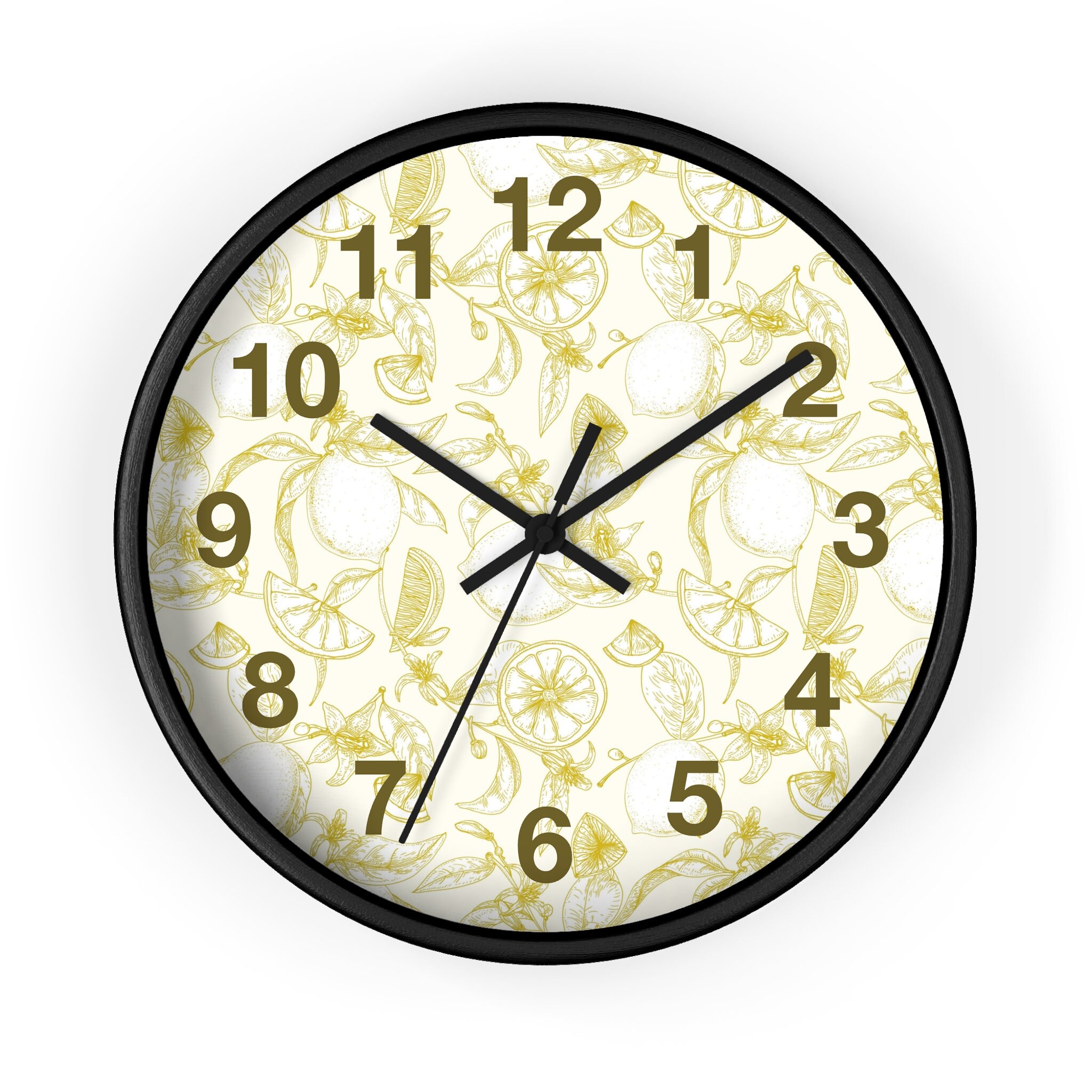 Lemons Fruity Wall Clock 10 Beach House Gift Lemon - Etsy