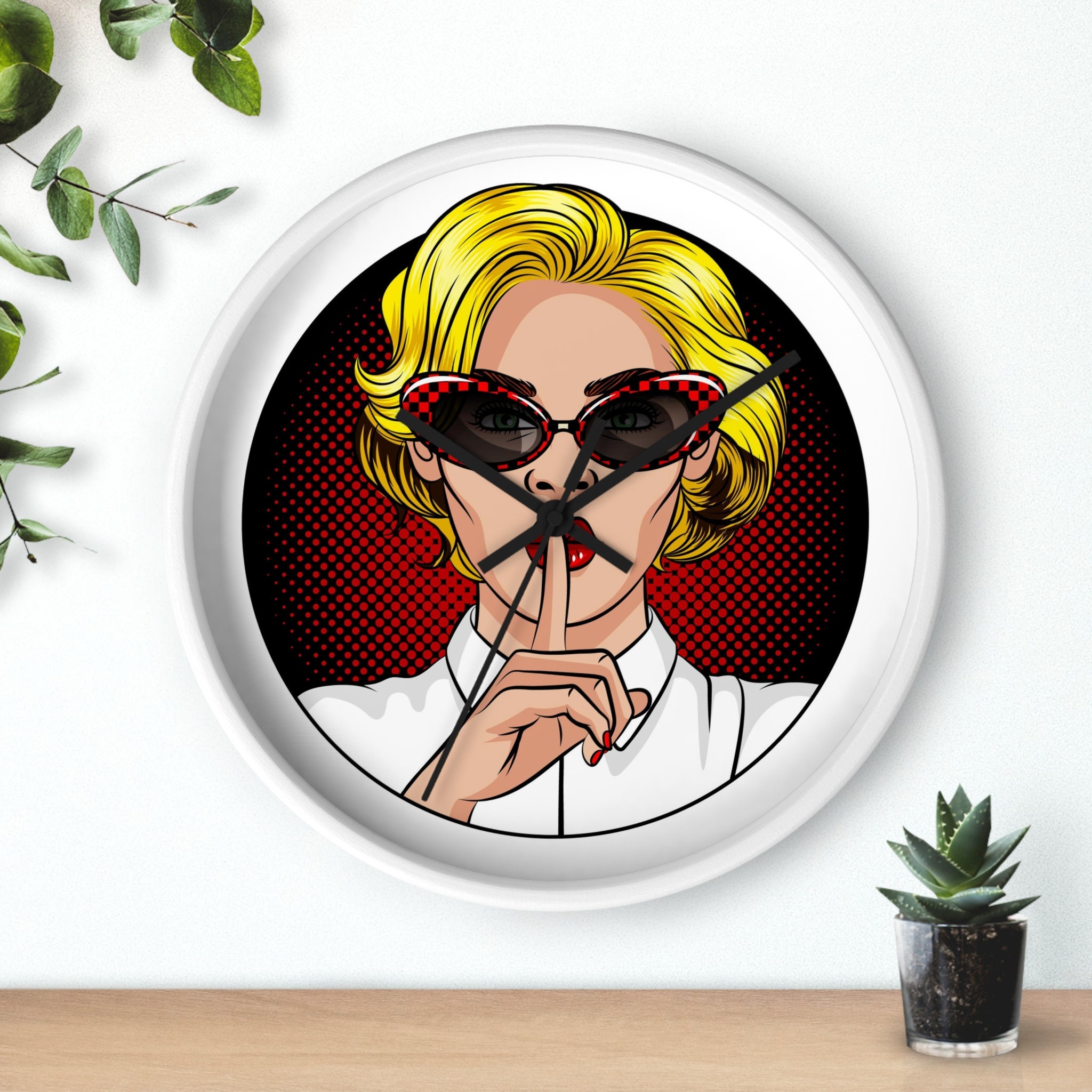 Retro Pin up Girl Wall Clock Bomb Shell Pin up Girls Decor - Etsy UK