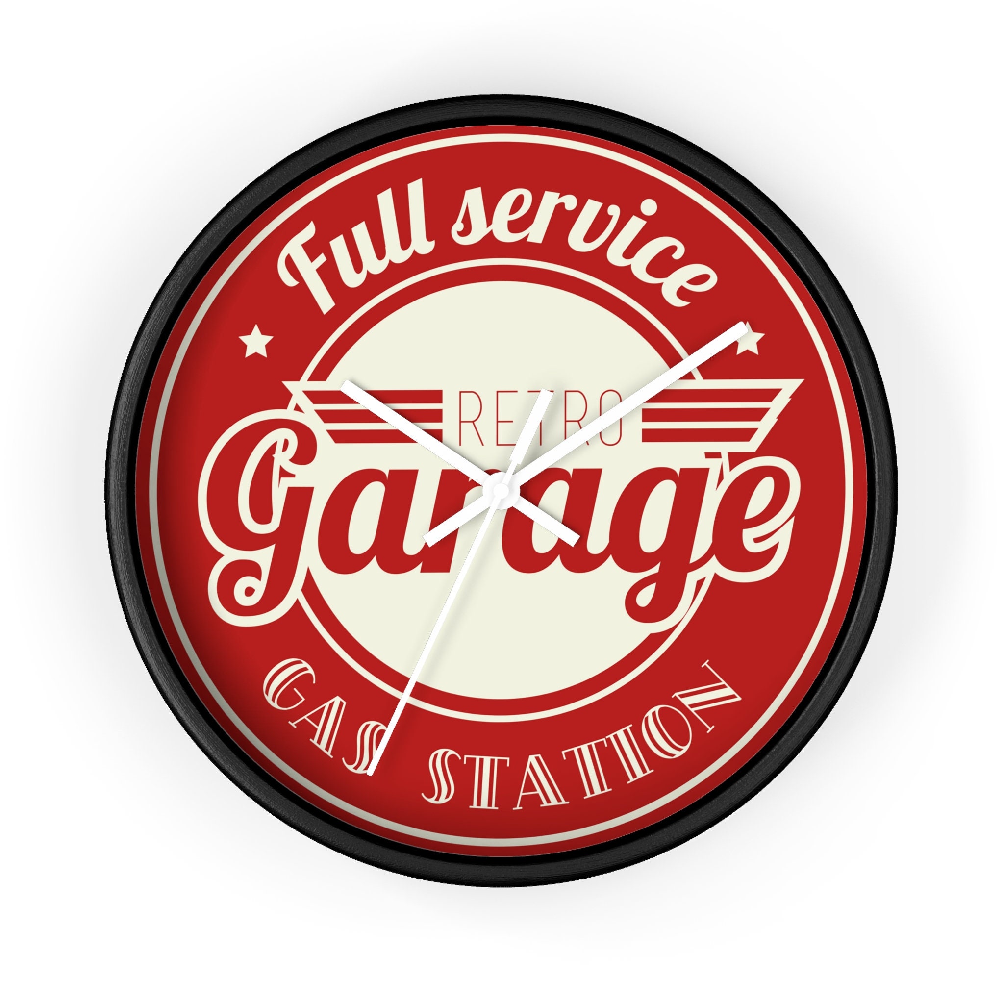 Old School Garage Wall Clock, Vintage Style Garage Décor Clock ...