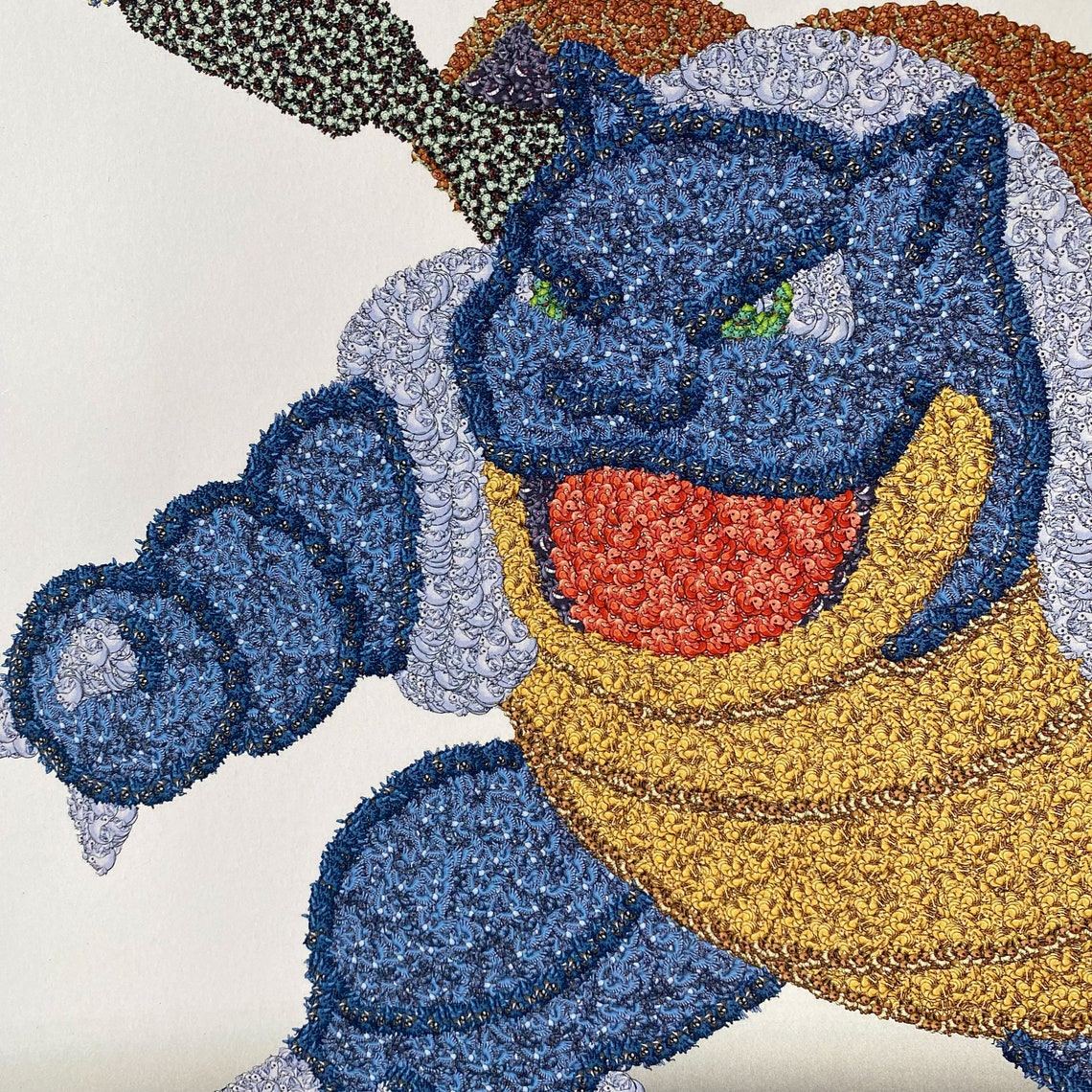 Blastoise Collage Poster pixel/sprite Art - Etsy