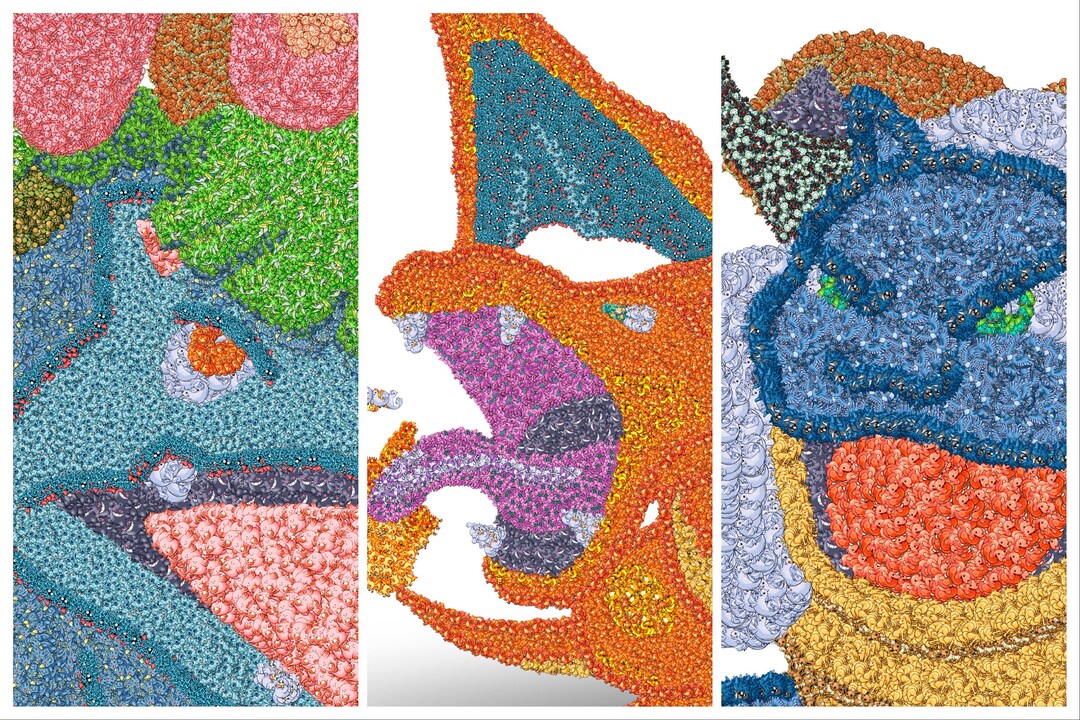 OG Starters Collage Poster 3er-Pack (Pixel/Sprite Art) - Etsy.de