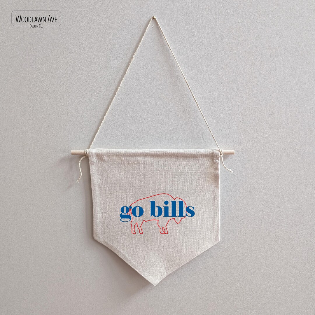 Go Bills Hanging Canvas Banner, Buffalo Bills, Go Bills, Bills Poster ...