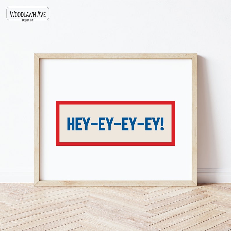 Buffalo Bills Wall Art Pennant Flag Hey-ey-ey-ey Buffalo NY - Etsy