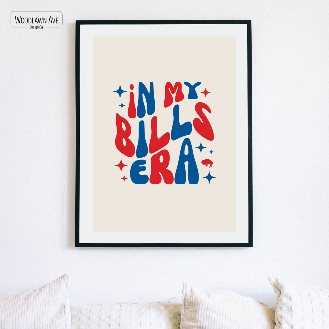 In My Bills Era Poster, in My Buffalo Bills Era, Buffalo Bills Wall Art ...