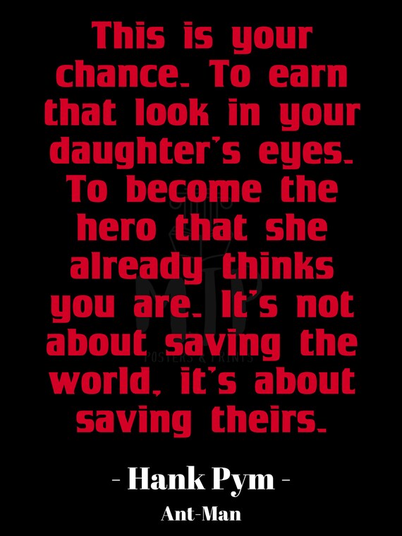 Ant-man Quote Poster Digital Download - Etsy