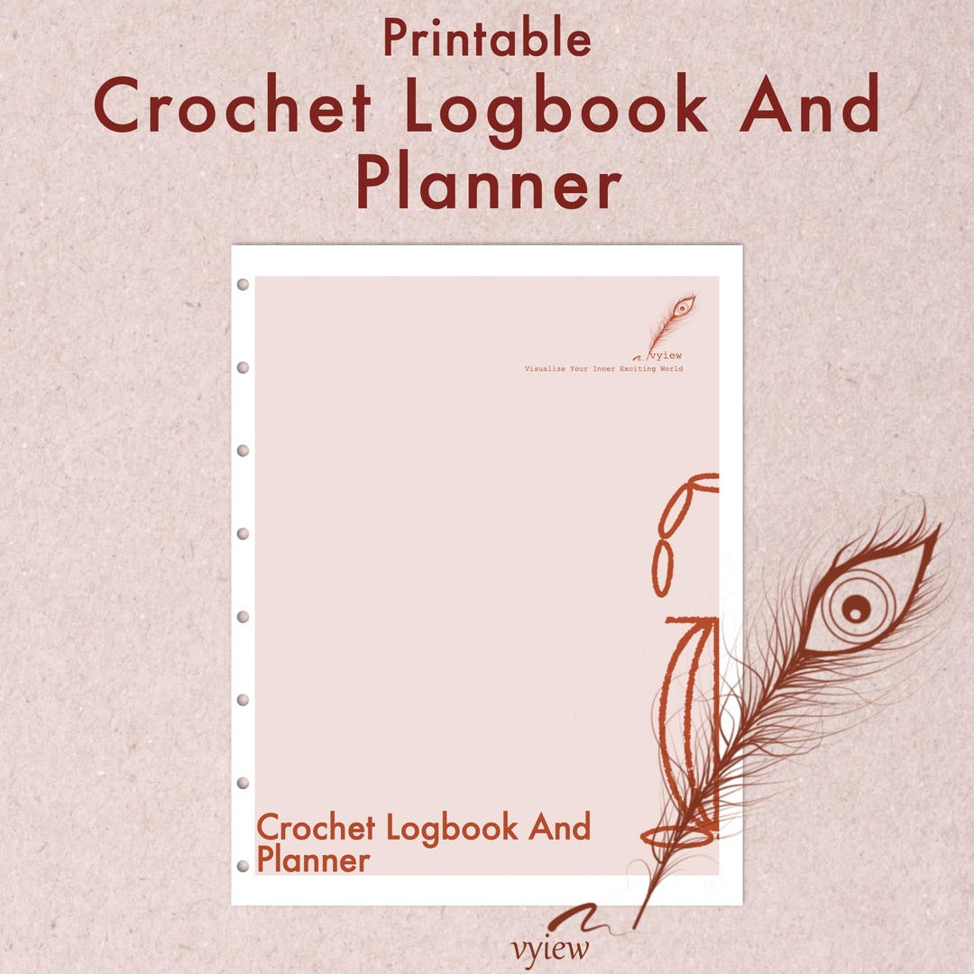 The Printable Crochet Logbook and Planner| Printable PDF Crochet ...