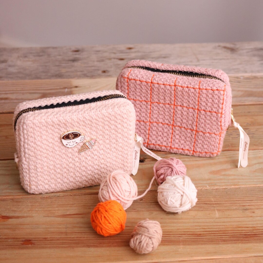 Travel Pouch Crochet Pattern | Zipper Bag PDF | Structured Callaly ...