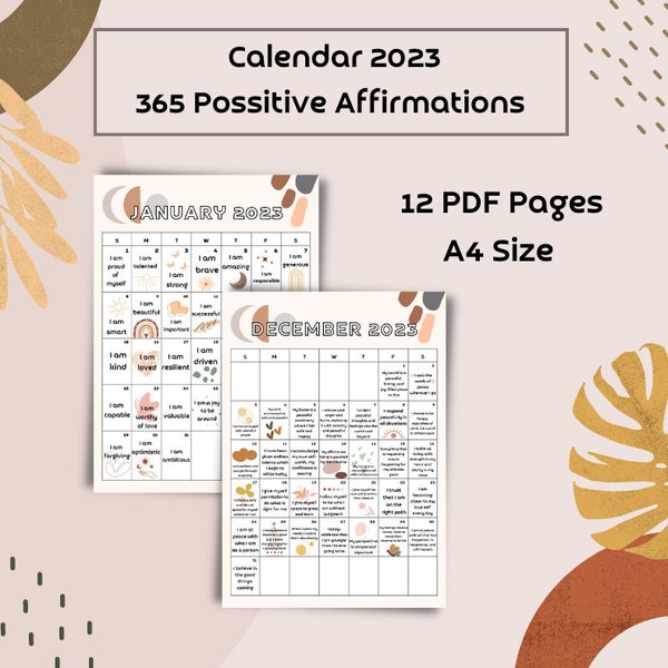 2023 Quote Calendar - Etsy