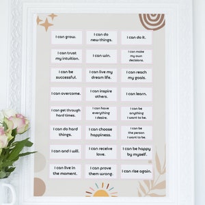 365 Daily Affirmations Printable Bundle: Positive Jar Quotes (digital ...