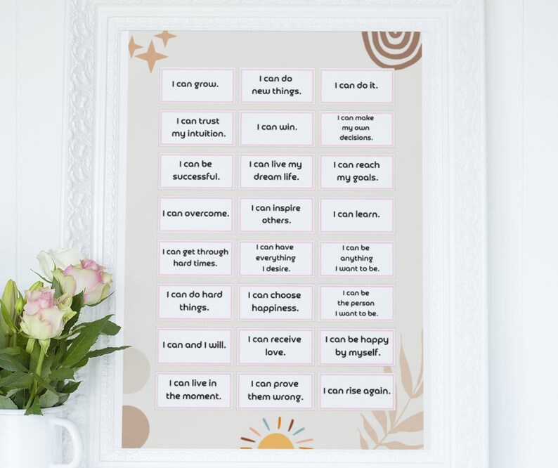 365 Daily Affirmations Printable Bundle: Positive Jar Quotes (digital ...