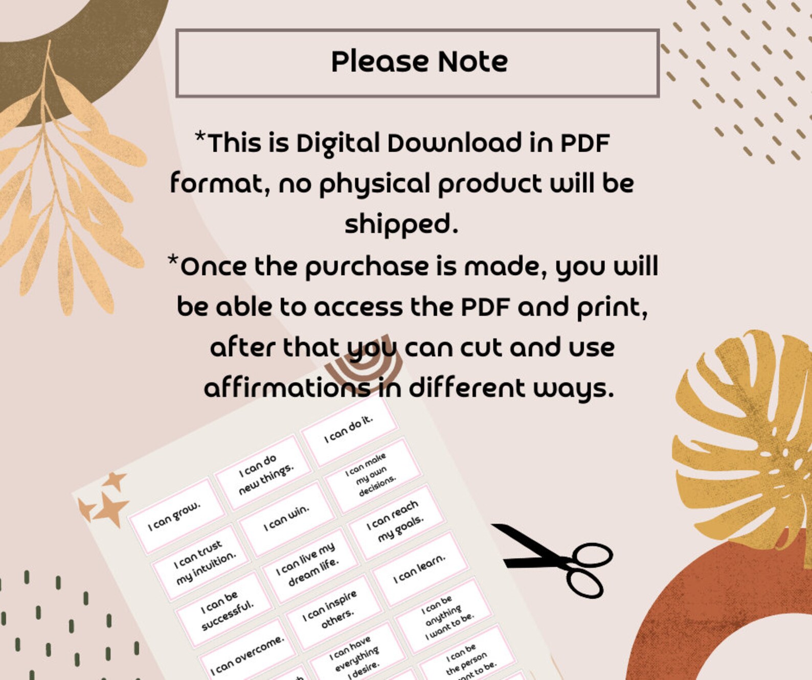 365 Daily Affirmations Printable Bundle: Positive Jar Quotes (digital ...