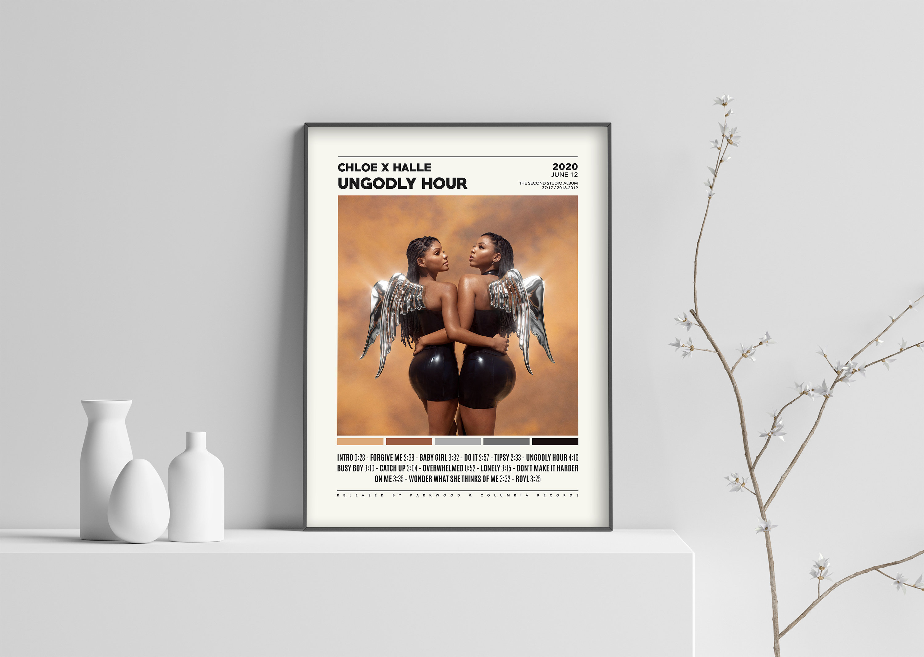 Chloe X Halle Posters / Ungodly Hour Poster Album Cover - Etsy