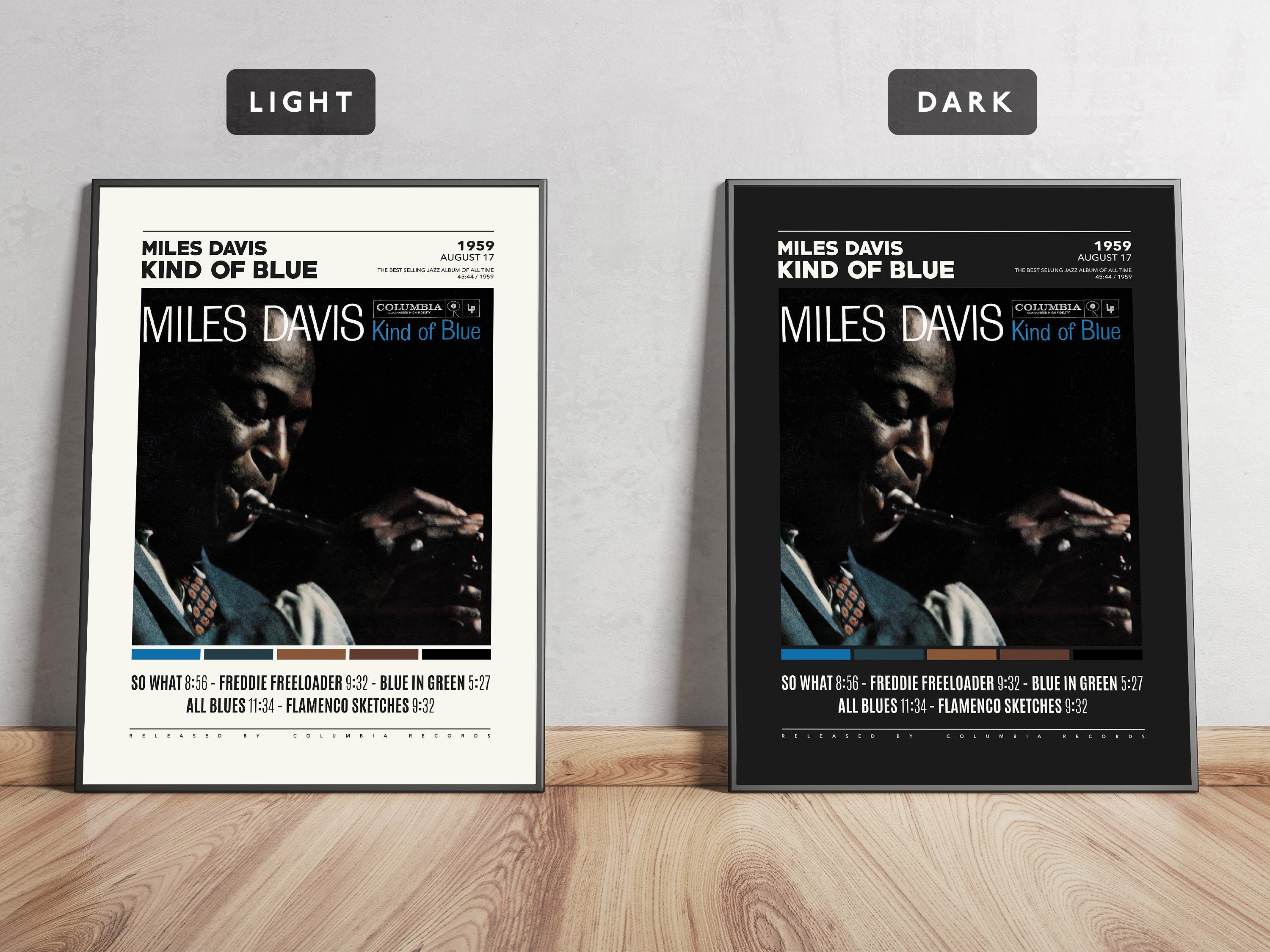 Miles Davis Posters / Kind Of Blue Poster / Miles Davis, Kind Of Blue ...