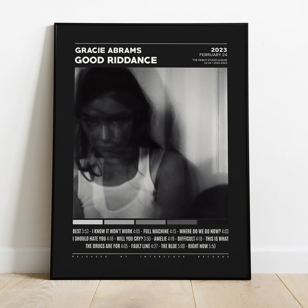 Good Riddance Gracie Abrams Poster - Etsy