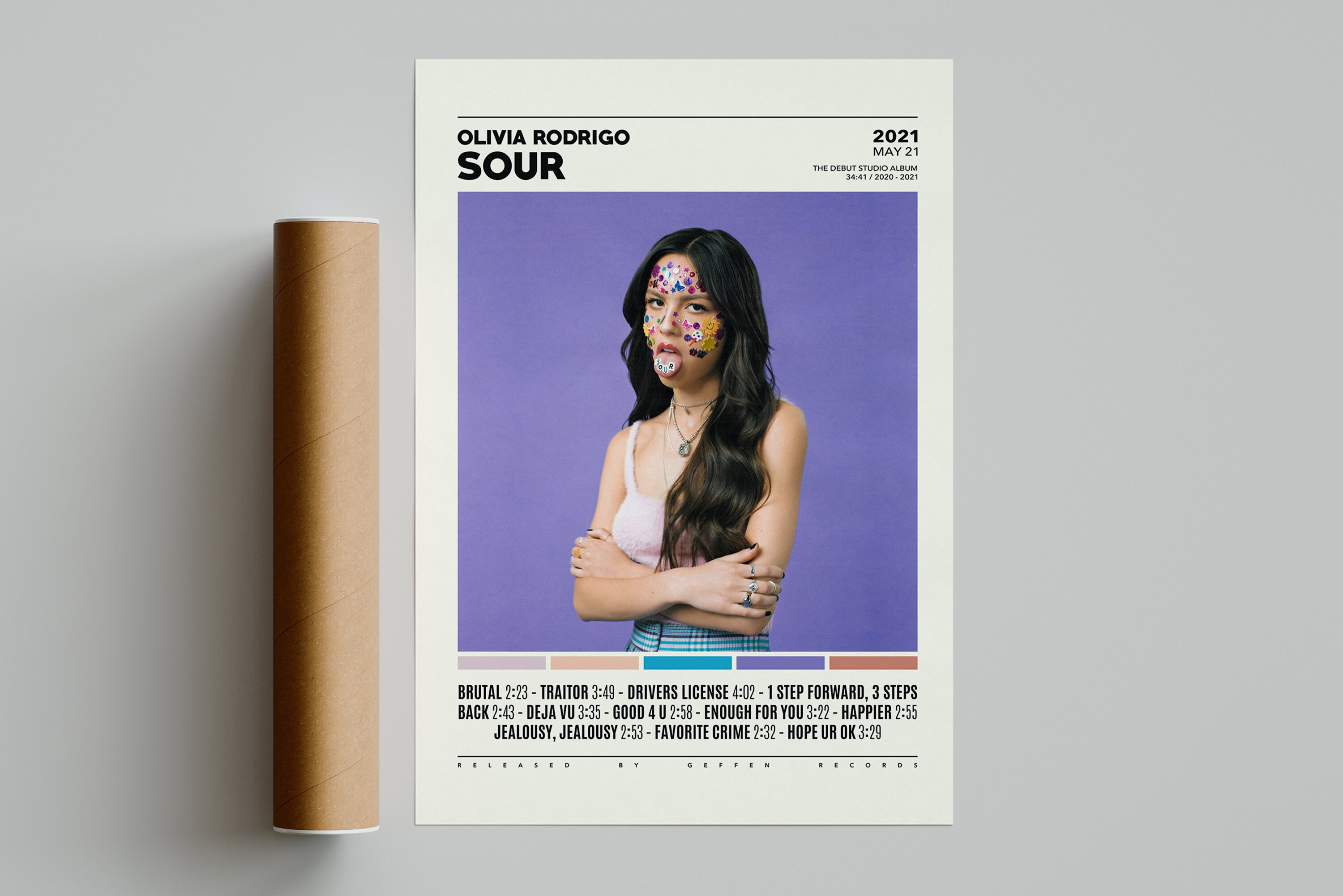 Olivia Rodrigo Posters, Sour Poster, Album Cover Poster sold by Gary ...