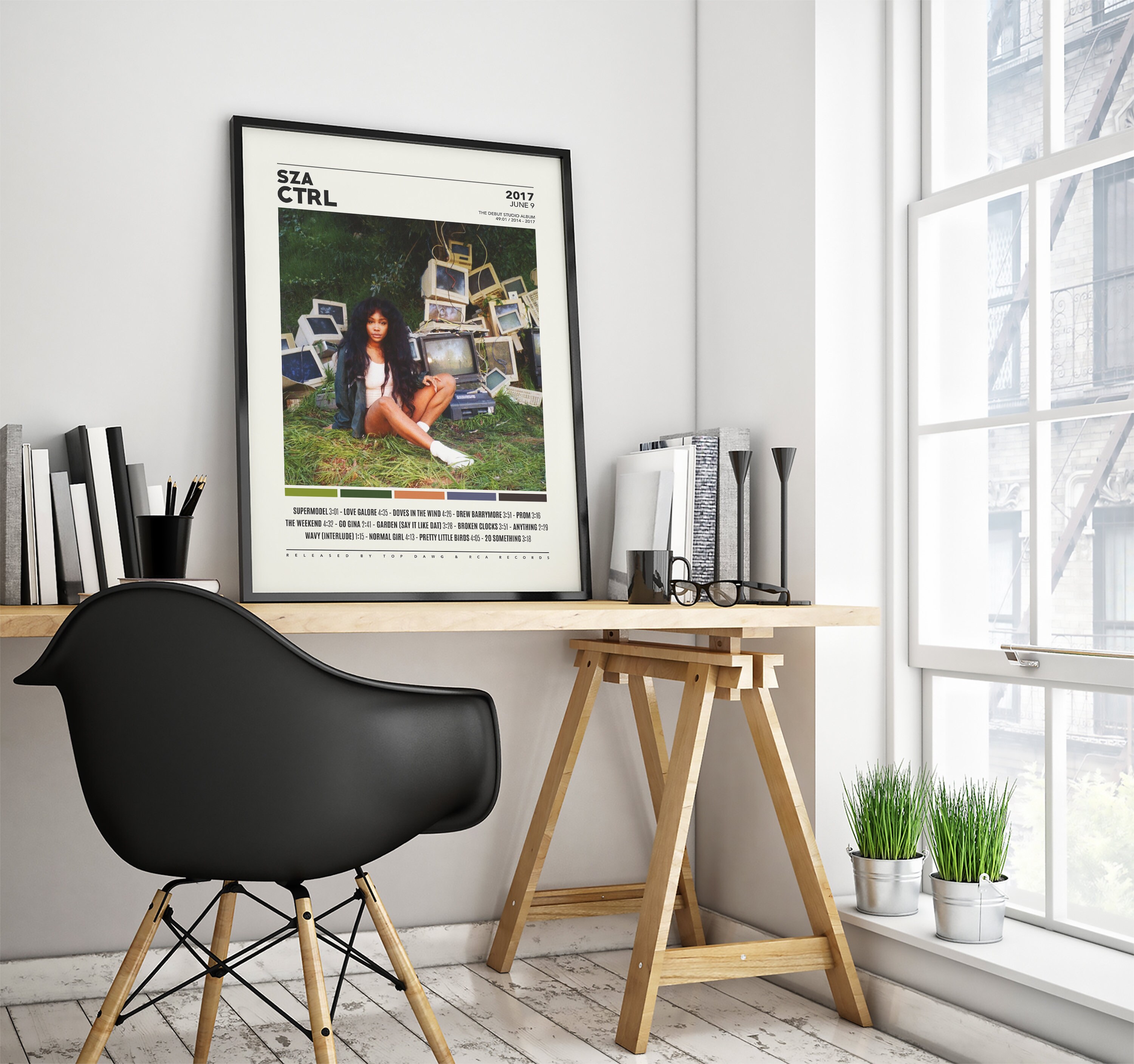SZA Poster | CTRL Poster | SZA Tracklist Album Cover Poster / Album ...
