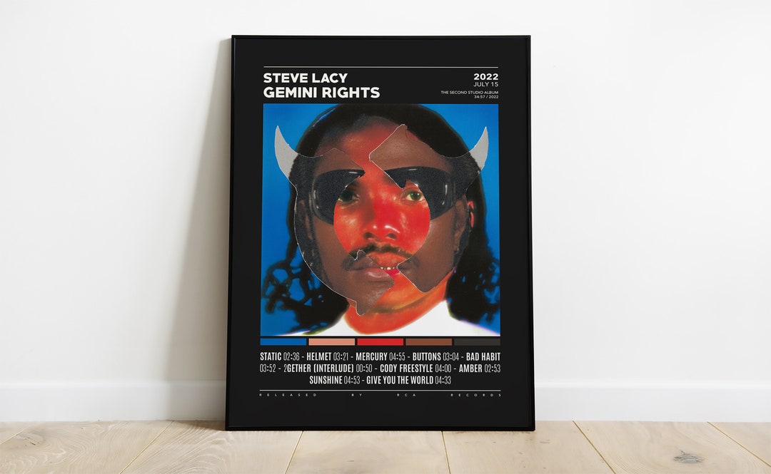 Steve Lacy Posters / Gemini Rights Poster Tracklist Album - Etsy