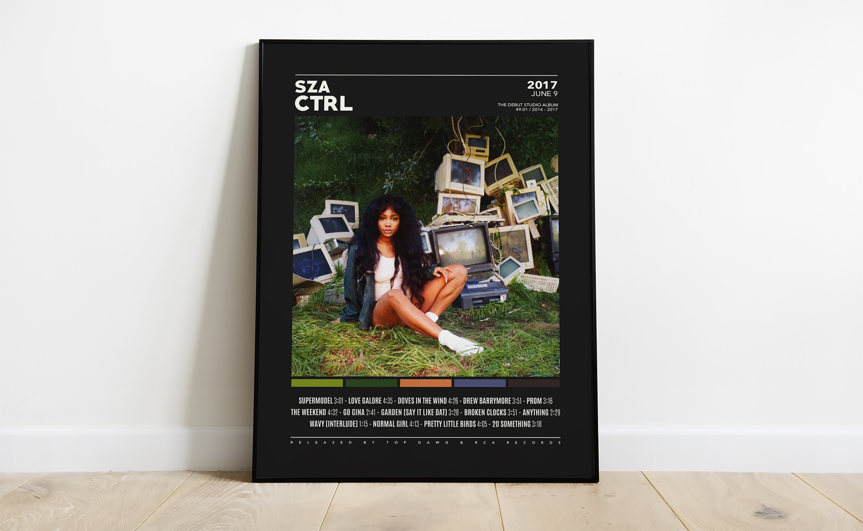 SZA Poster | CTRL Poster | SZA Tracklist Album Cover Poster / Album ...