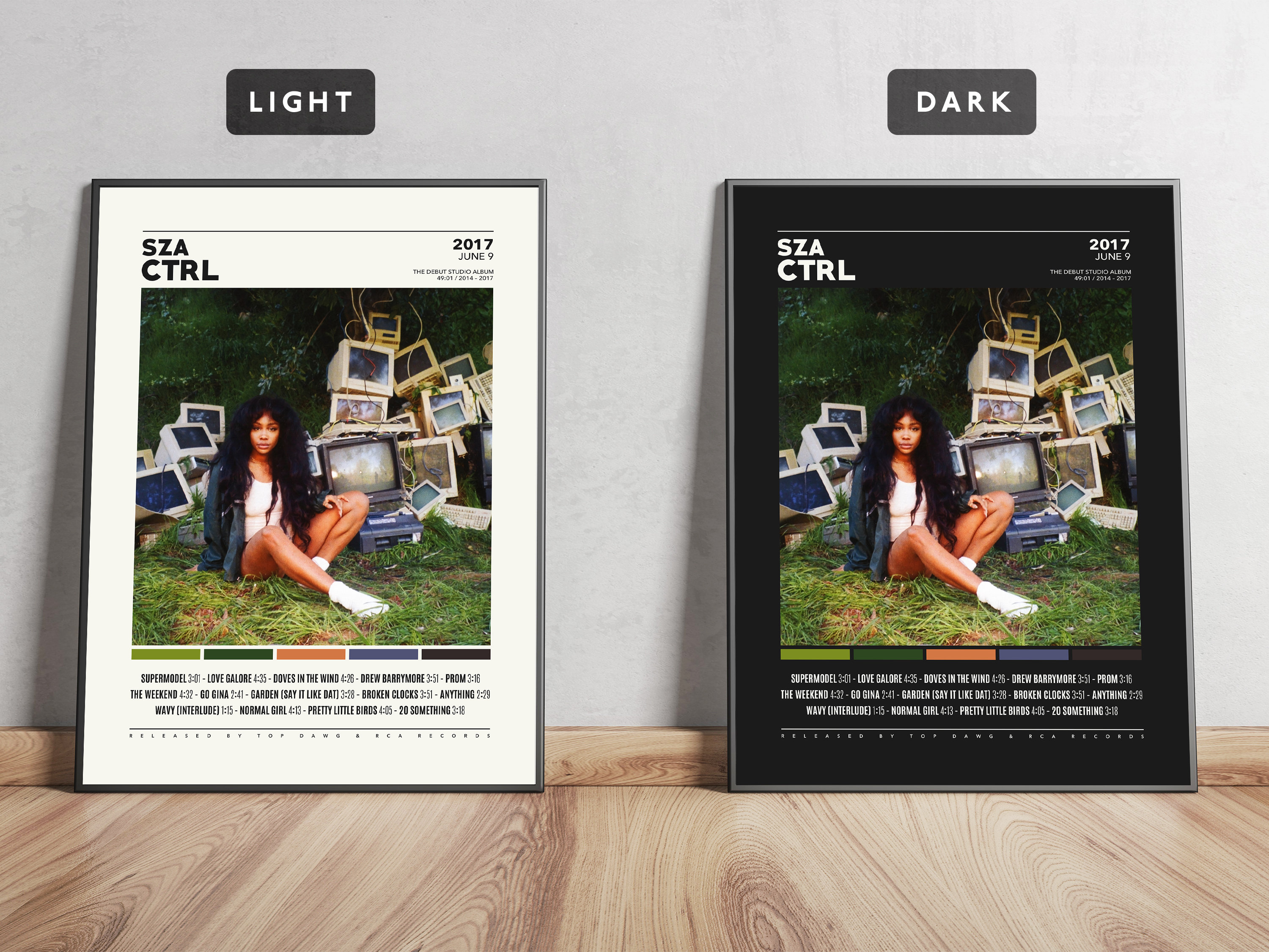 SZA Poster | CTRL Poster | SZA Tracklist Album Cover Poster / Album ...