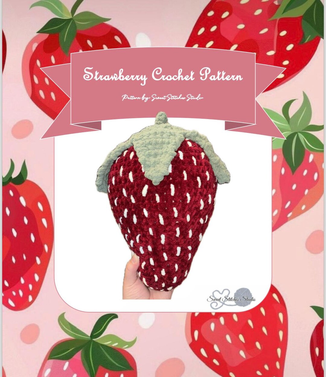 Strawberry Stuffed Crochet Pattern - Etsy