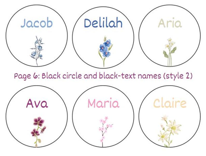 Customizable Name Tag, Printable Name Tag, Name Tags for Students, Name ...