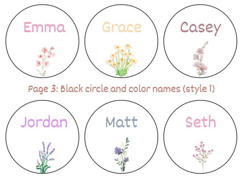 Customizable Name Tag, Printable Name Tag, Name Tags for Students, Name ...