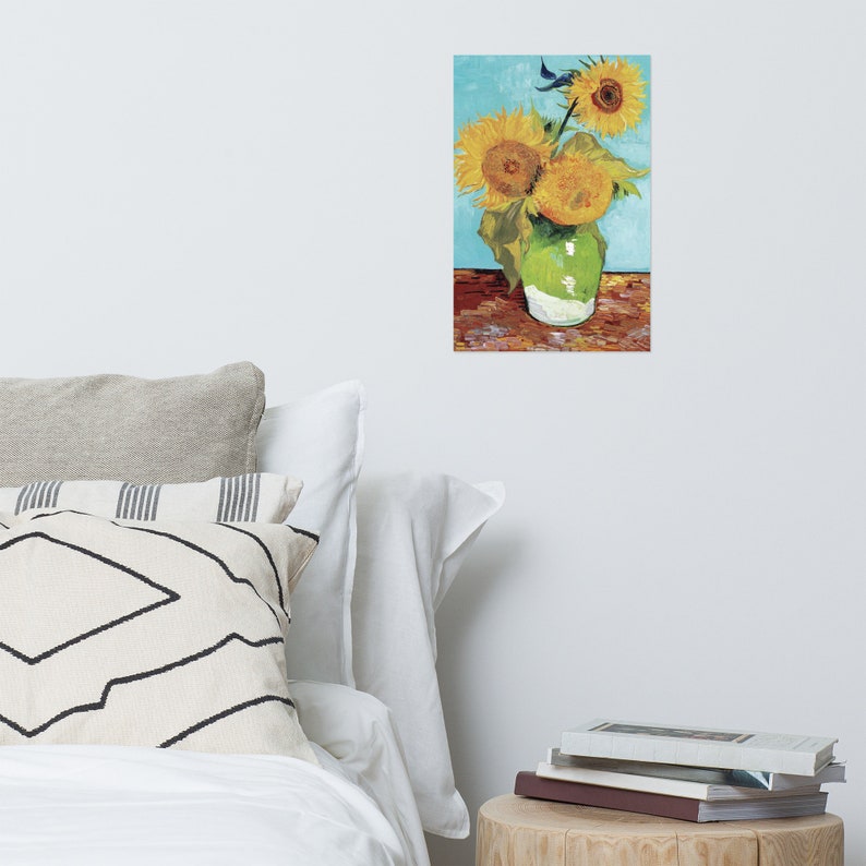 Vincent Van Gogh's Vase With Three Sunflowers (1888) - Etsy
