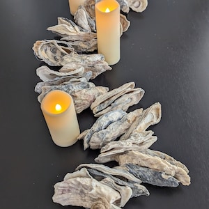 Oyster Shell Table Runner or Hanging Wall Decor. - Etsy