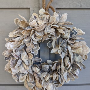 Oyster Shell Wreath 15 to 16" X 15 to 16" - Etsy