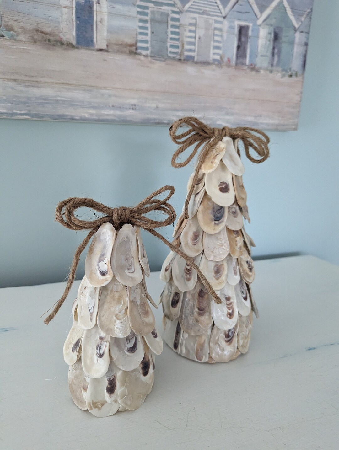 Oyster Shell Trees / Set of Two - Etsy