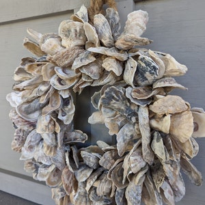 Oyster Shell Wreath 15 to 16" X 15 to 16" - Etsy