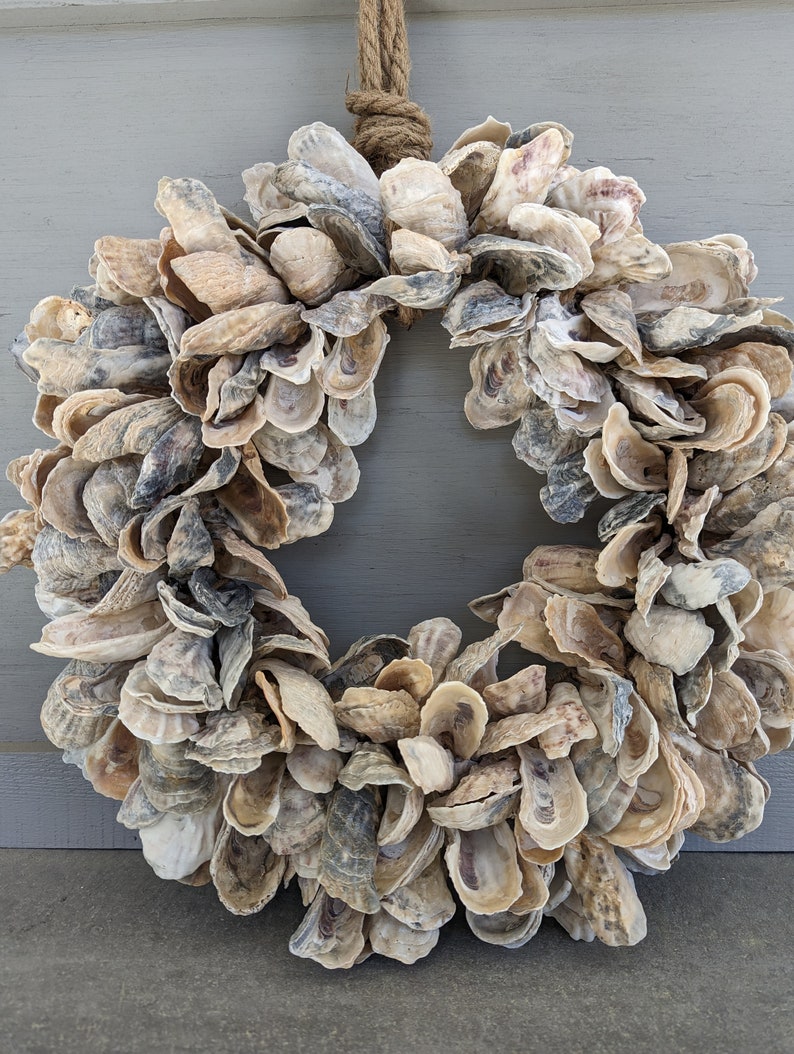 Oyster Shell Large 18 X 18" Wreath - Etsy