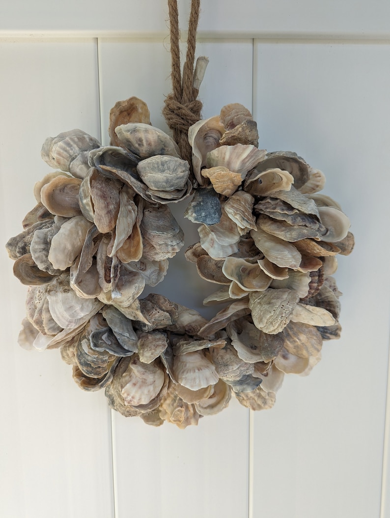 Oyster Shell Wreath or Candle Wreath - Etsy