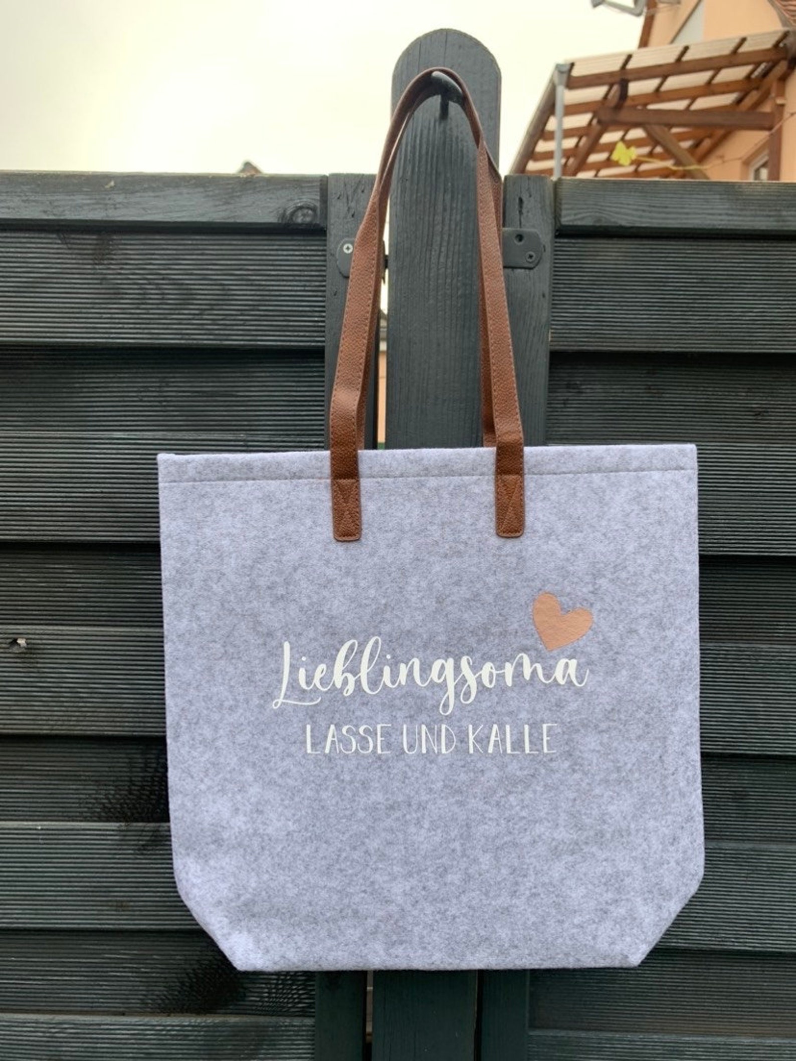 Personalisierte Filztasche | Name | Lieblingsoma | Lieblingsmensch ...