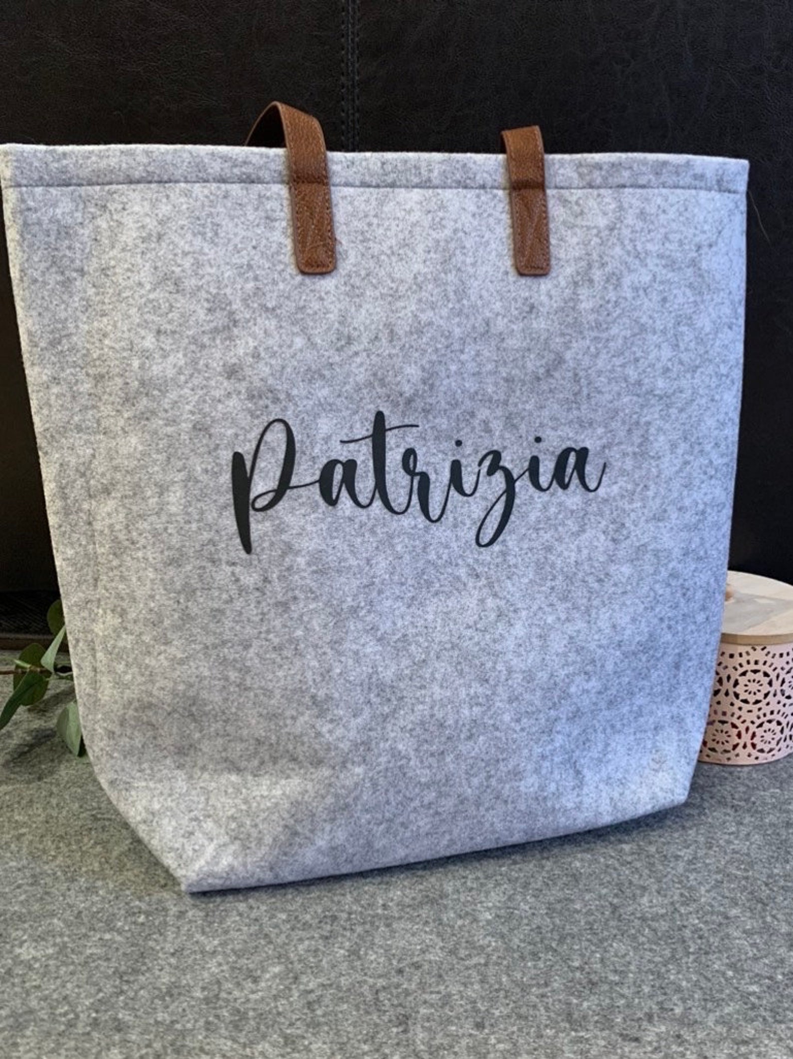 Personalisierte Filztasche | Name | Lieblingsoma | Lieblingsmensch ...