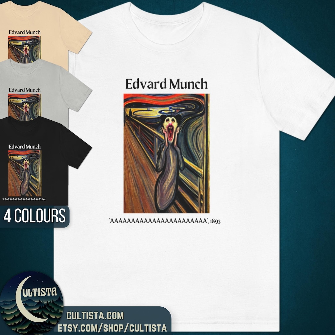 Edvard Munch - the Screaming Possum Parody Shirt | Parody Art Shirt ...