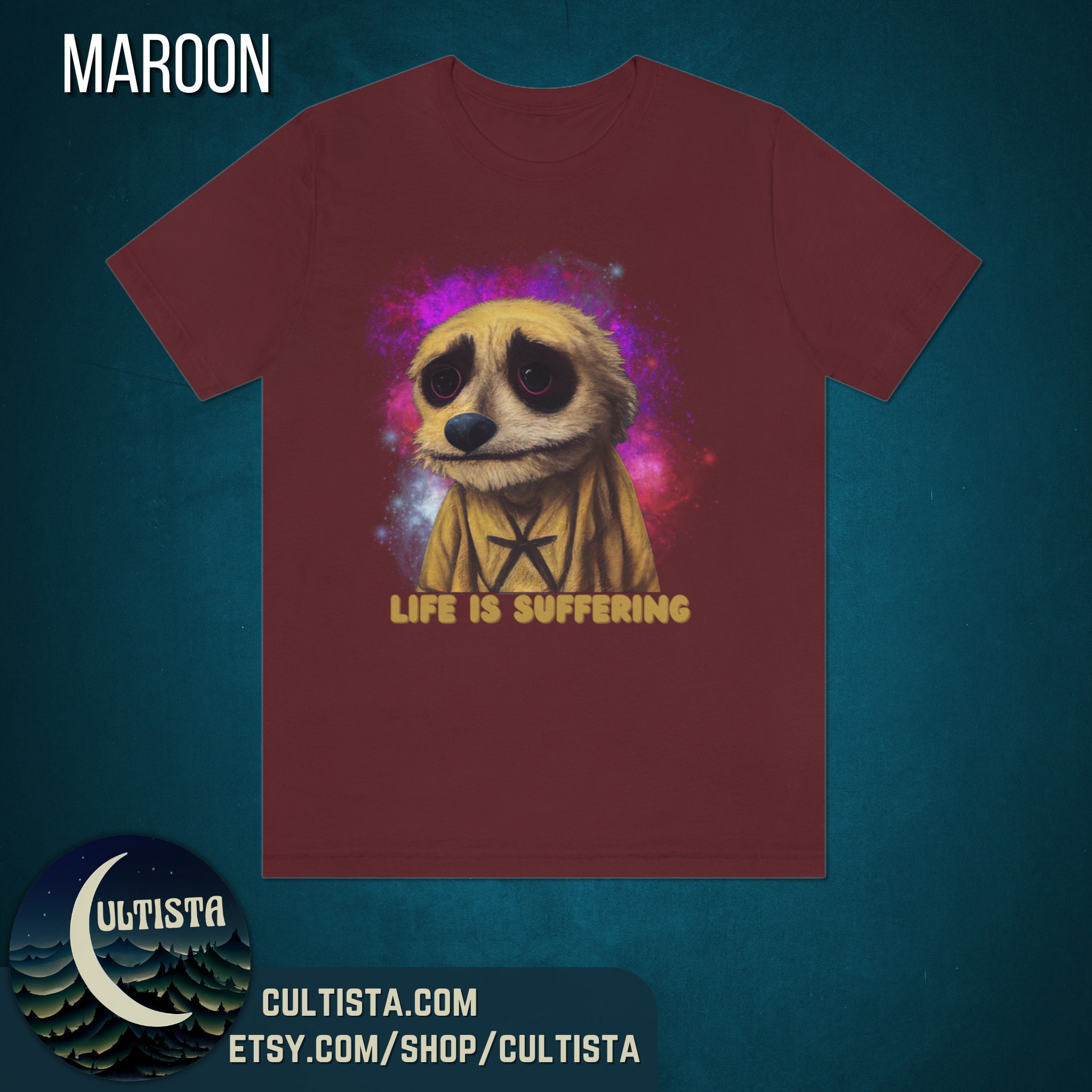 Life is Suffering Shirt | Sad Meerkat, Anxiety Shirt, Depression Shirt ...