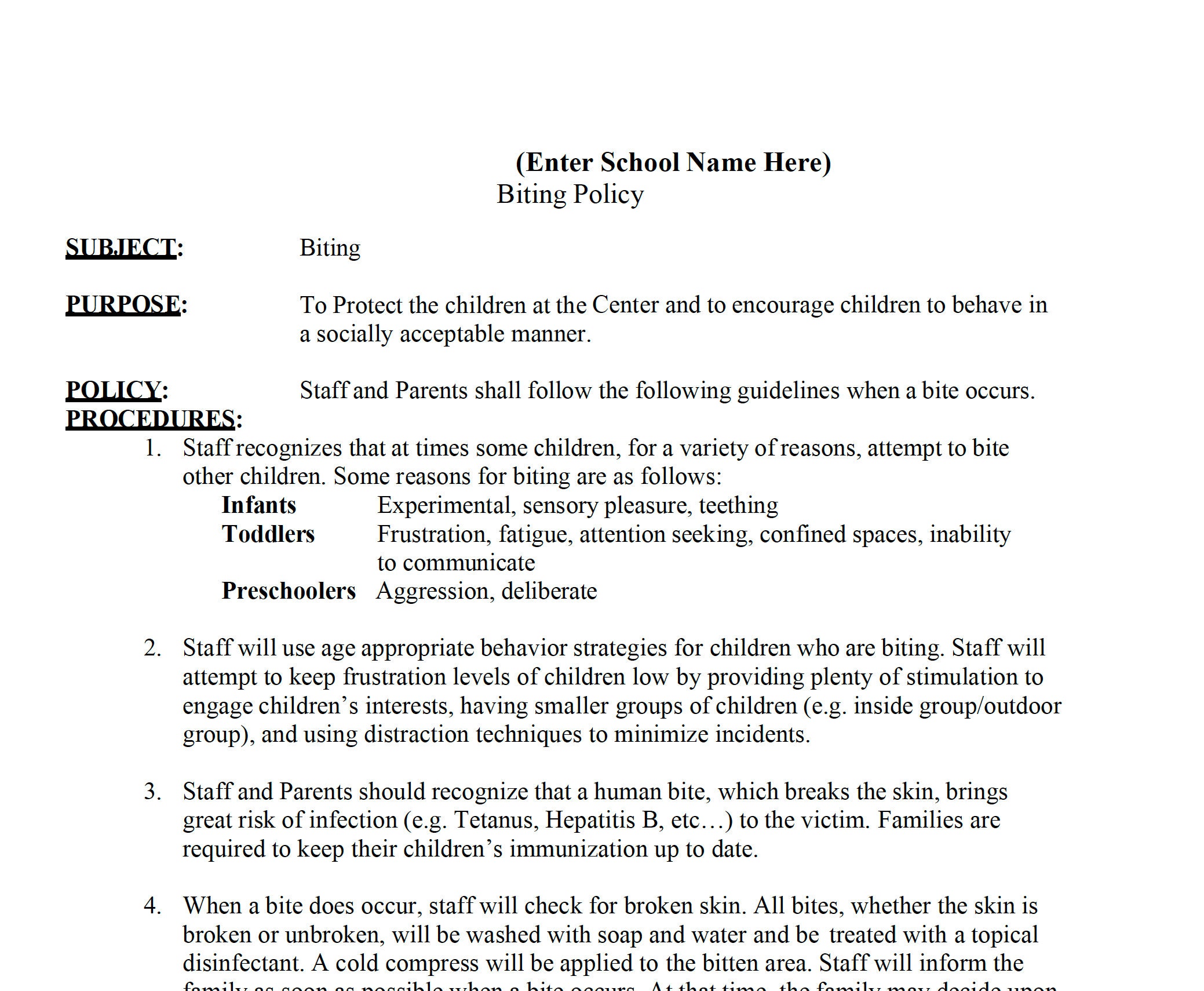 Daycare Biting Policy Etsy daycare-biting-policy-etsy