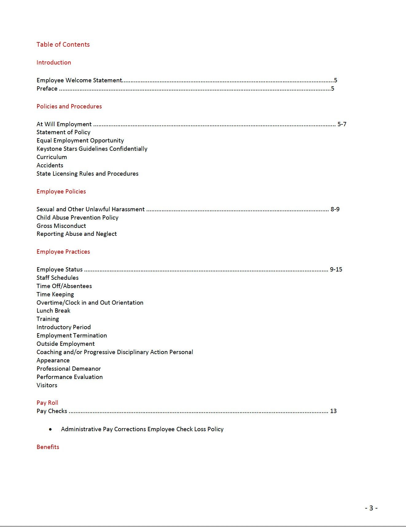 Employee Handbook Daycare - Etsy