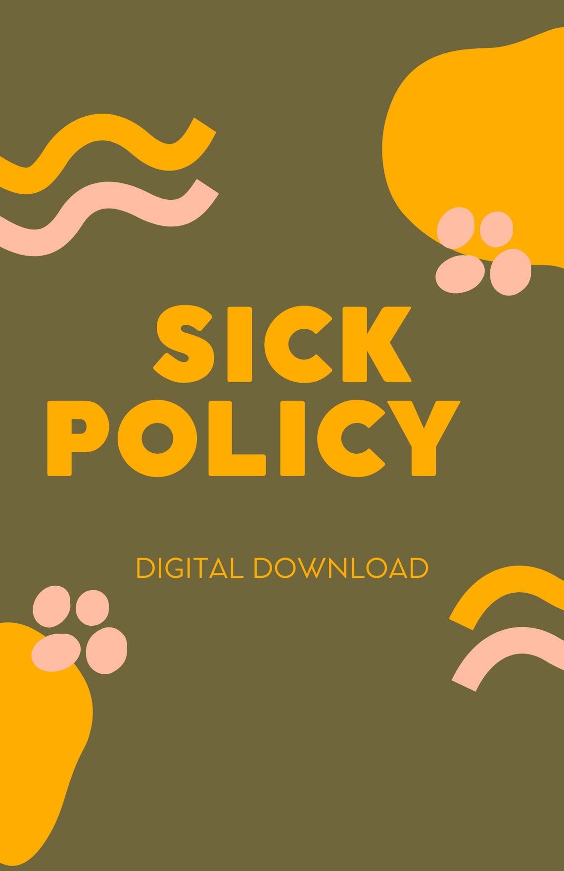 Daycare Sick Policy - Etsy