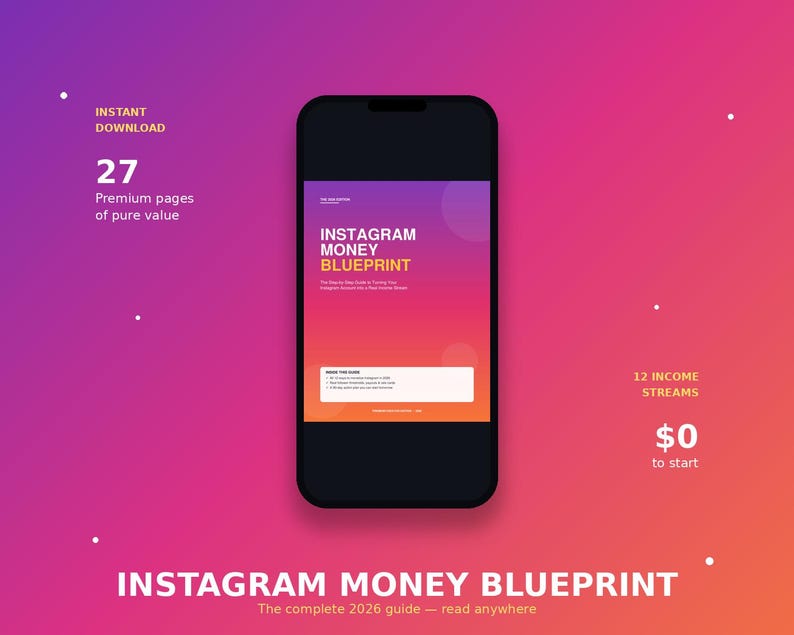 Buy Instagram Money Blueprint 2026 | Monetize Your Account Ebook ...