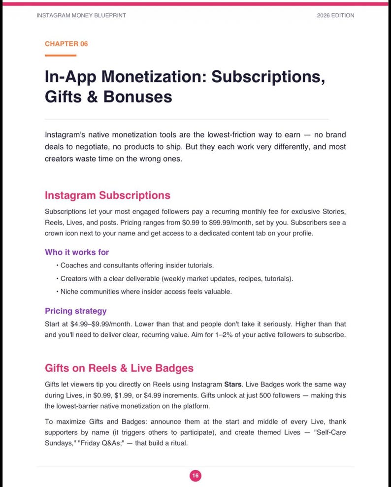 Buy Instagram Money Blueprint 2026 | Monetize Your Account Ebook ...