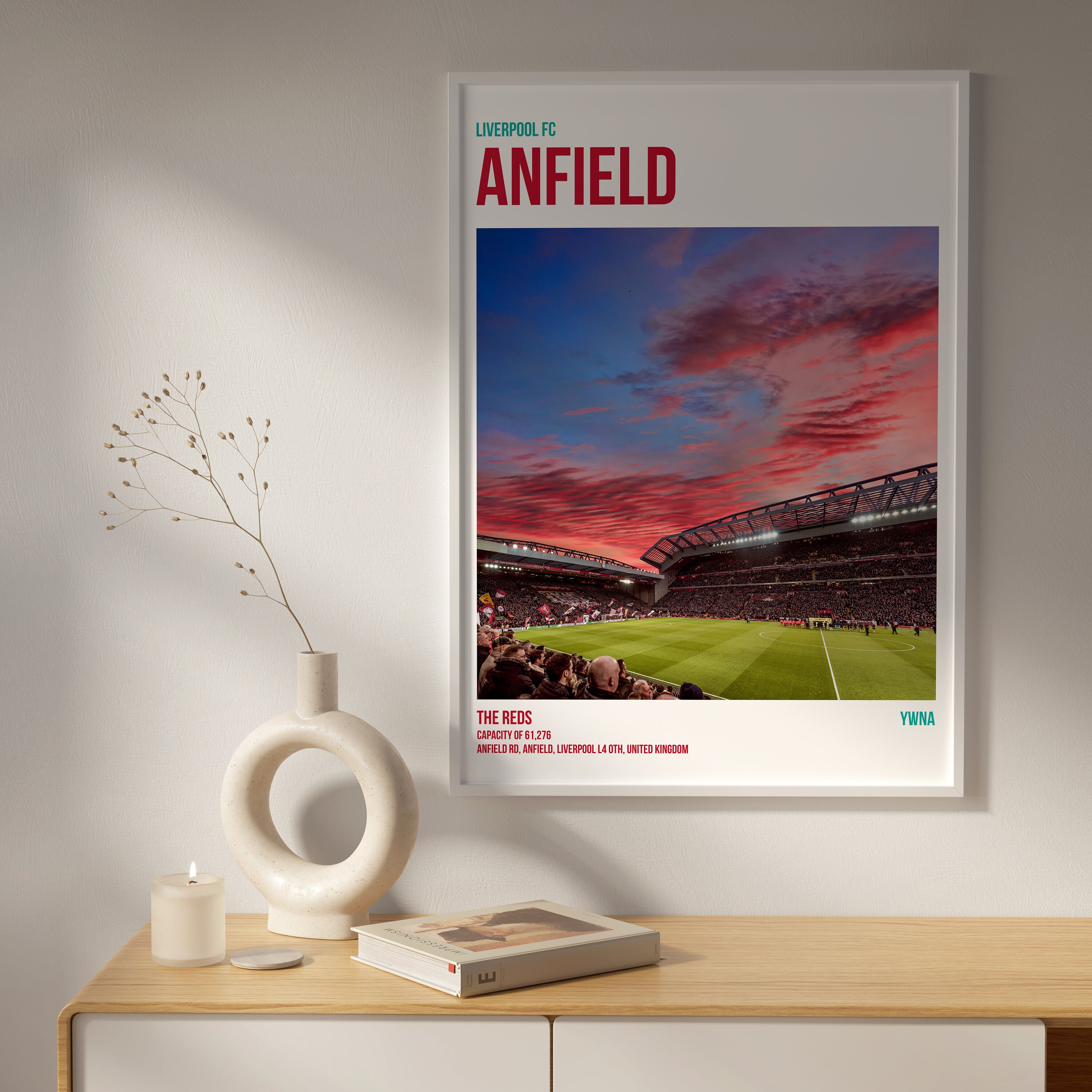 Anfield Poster, Liverpool FC, Liverpool Poster, Anfield Stadium Poster ...