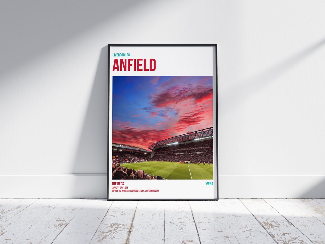 Anfield Poster, Liverpool FC, Liverpool Poster, Anfield Stadium Poster ...
