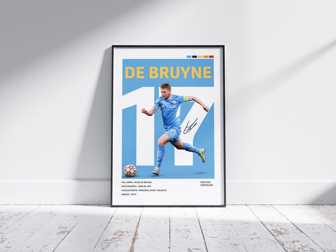 Kevin De Bruyne Poster: Manchester City KDB Art (digital Download) - Etsy