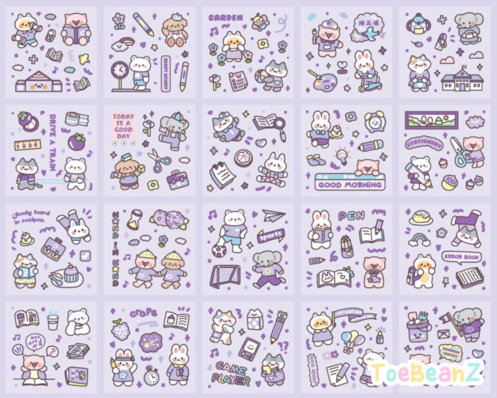 Cute Sticker Sheets Mystery Sticker Sheet Bundle Kawaii - Etsy UK