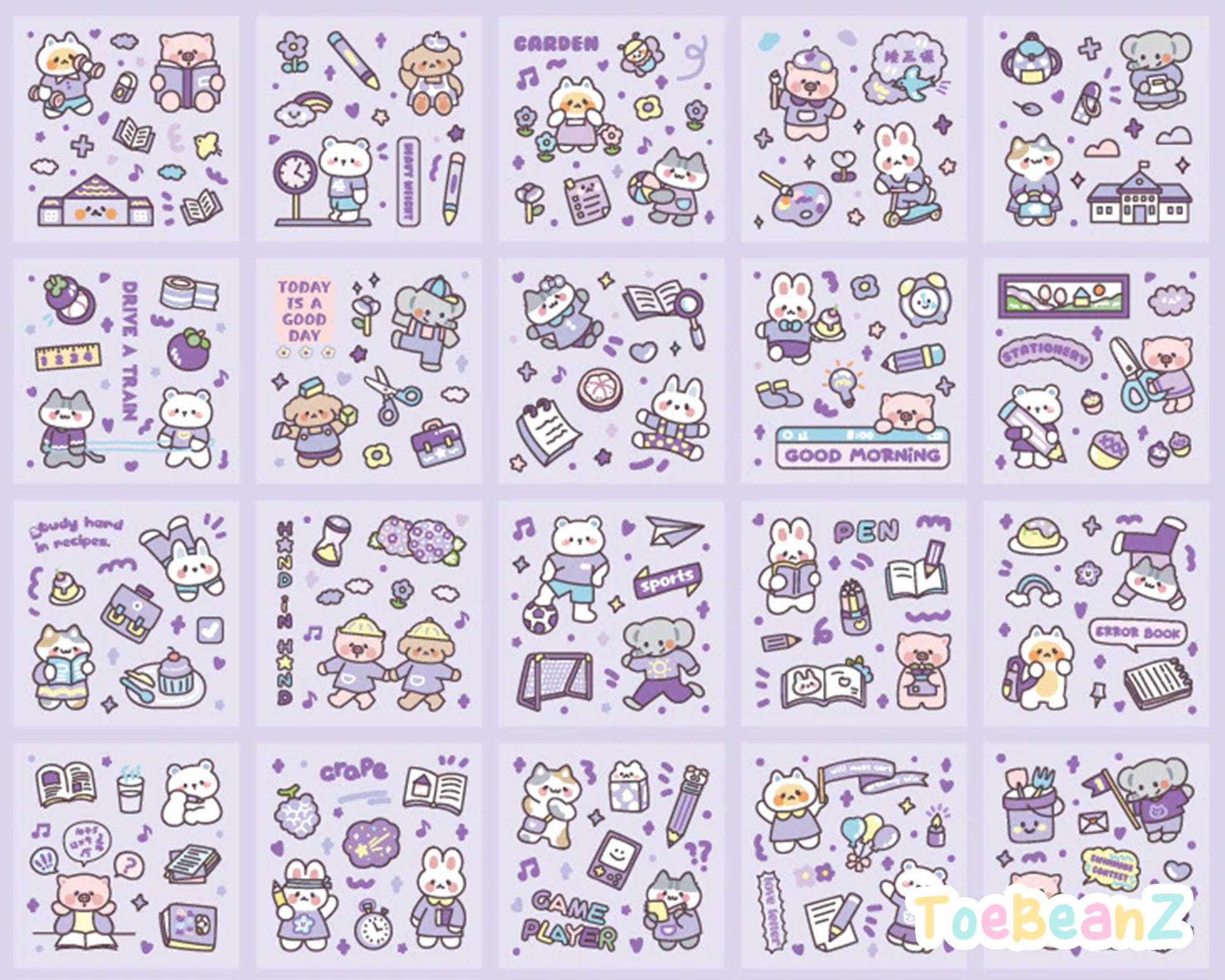 Cute Sticker Sheets Mystery Sticker Sheet Bundle Kawaii - Etsy UK