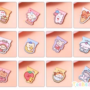 Kawaii Bookmarks Cute Magnetic Bookmark, Planner Clip, Page Marker ...